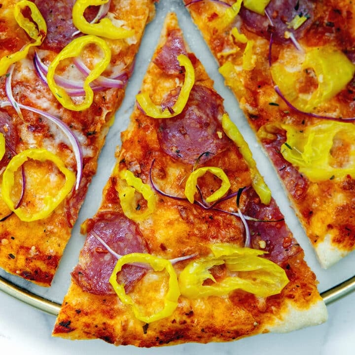 Banana Pepper Pizza Recipe - We are not Martha