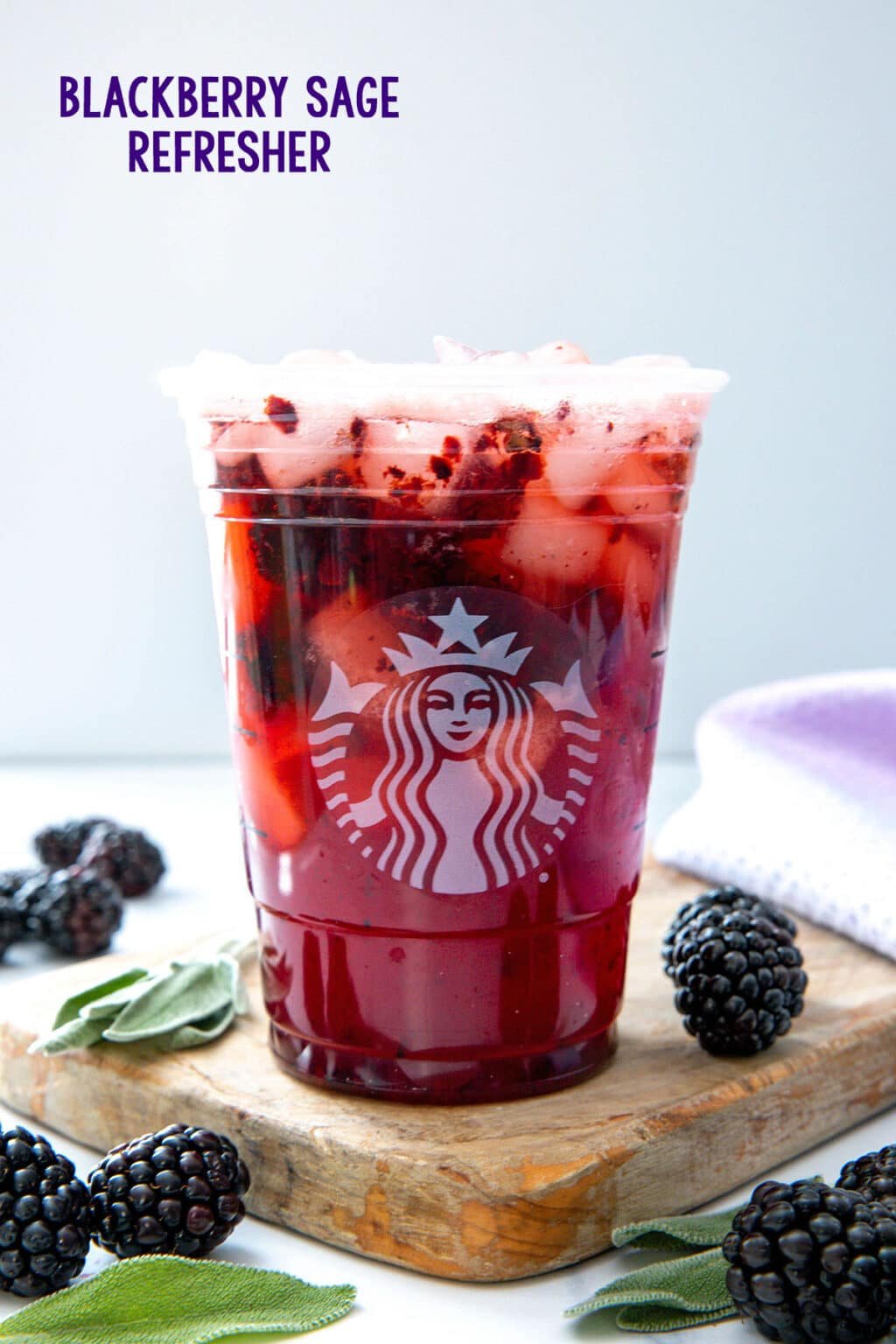 Blackberry Sage Refresher {Starbucks Copycat} Recipe