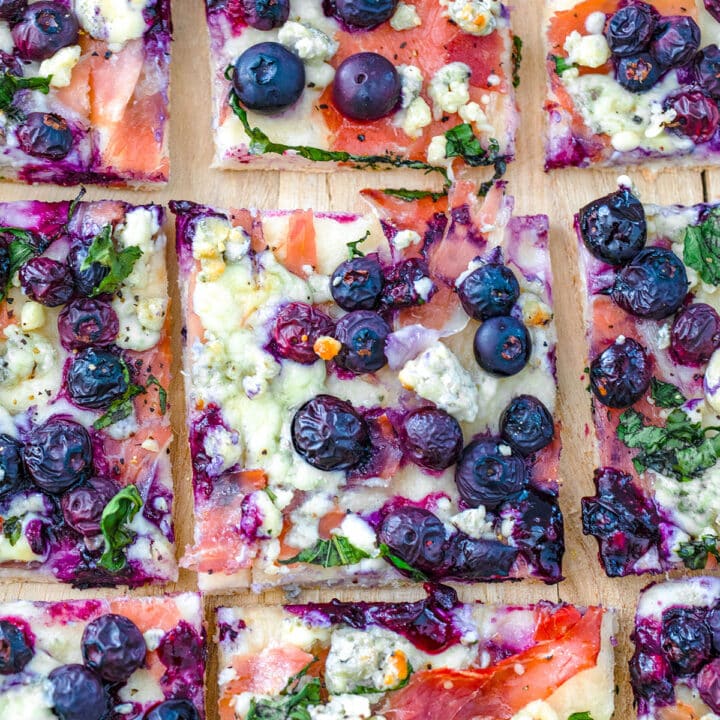 Blueberry and Blue Cheese Pizza Recipe - We are not Martha