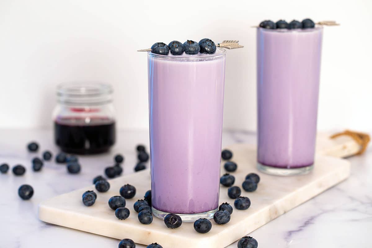 Blueberry Milk Recipe - We are not Martha