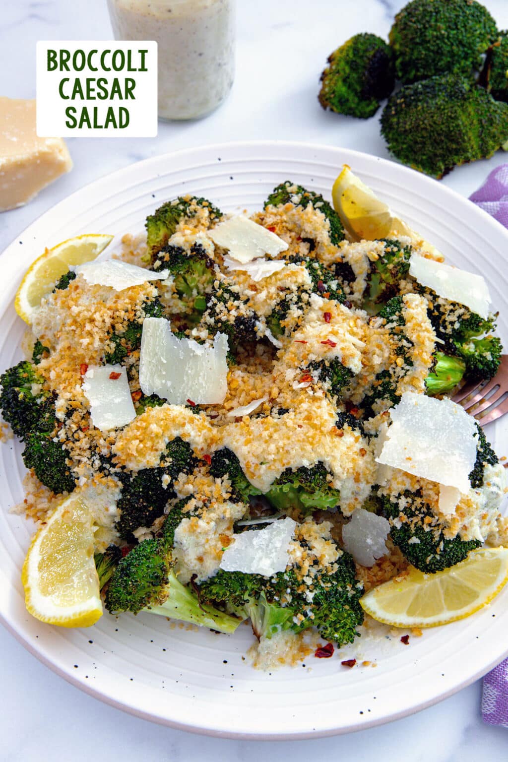 Broccoli Caesar Salad Recipe - We are not Martha