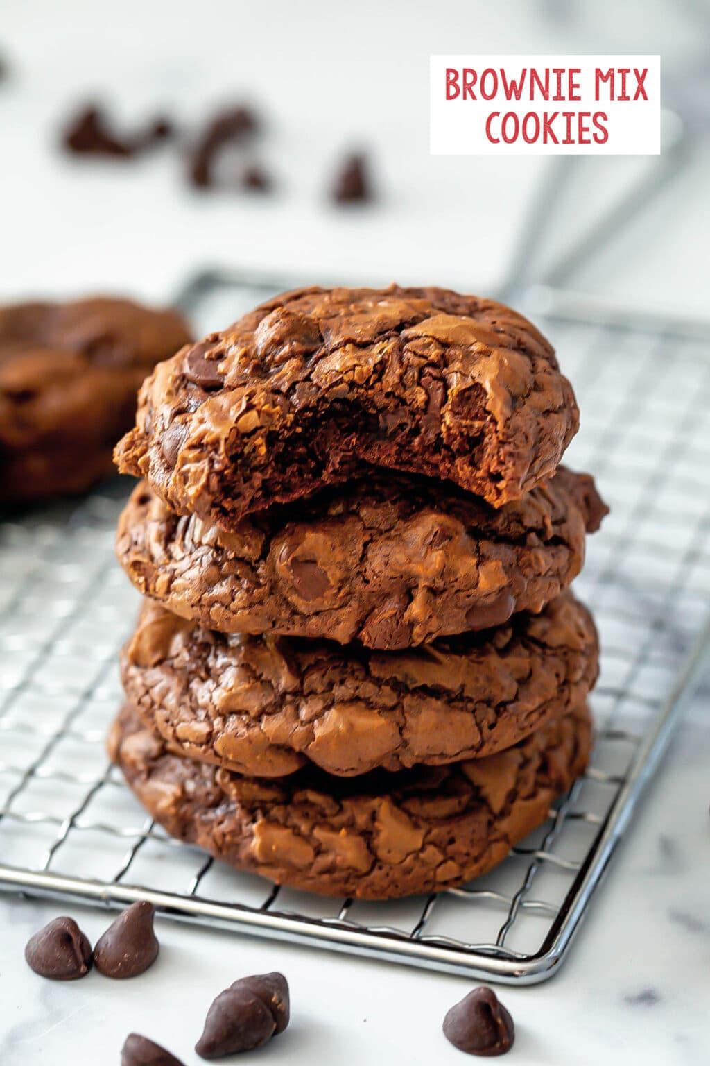 Brownie Mix Cookies Recipe - We are not Martha