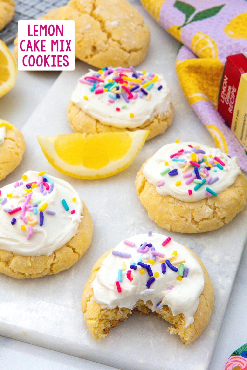 Lemon Cake Mix Cookies Recipe