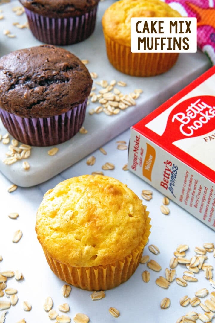 Cake Mix Muffins Recipe - We are not Martha