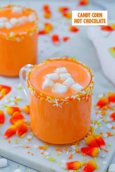 Candy Corn Hot Chocolate Recipe - We are not Martha