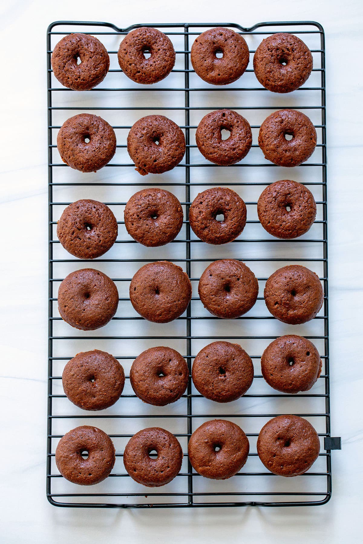 Mini Chocolate Donuts Recipe - We are not Martha