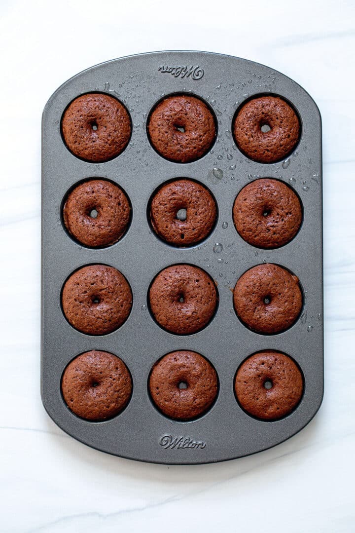 Mini Chocolate Donuts Recipe - We are not Martha