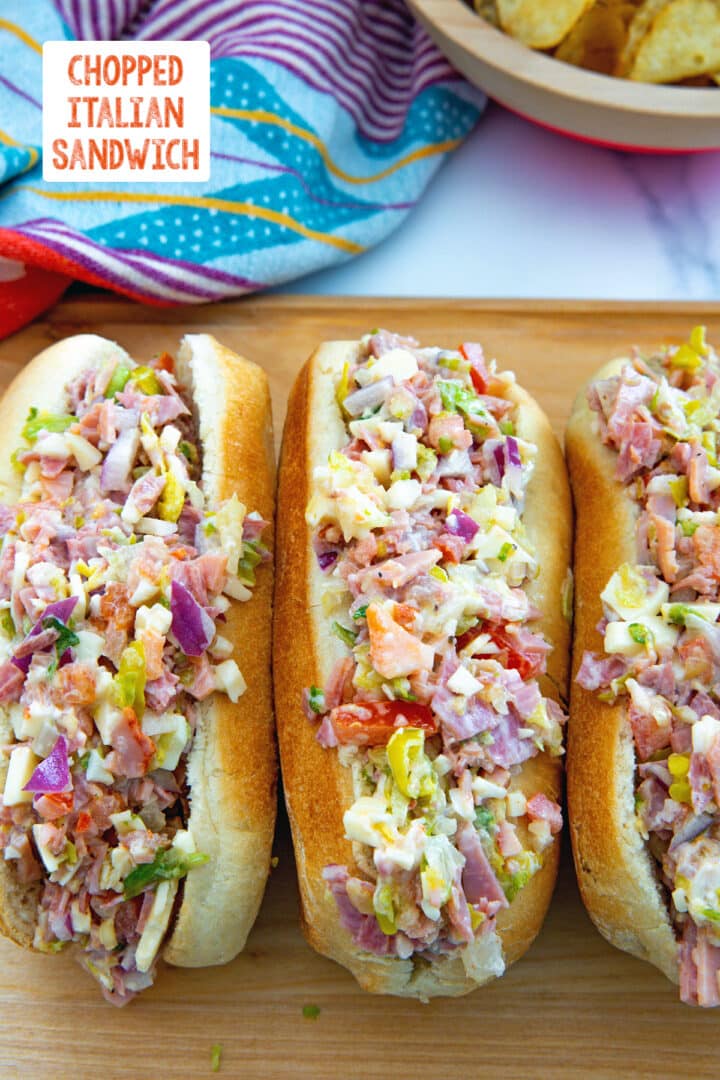 Chopped Italian Sandwich Recipe - We are not Martha