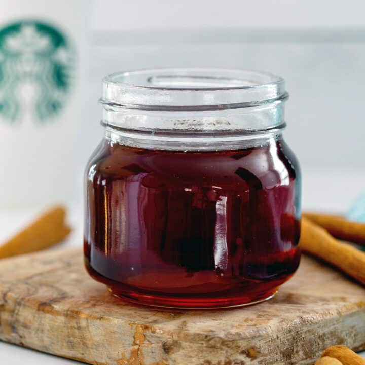 Cinnamon Dolce Syrup {Starbucks Copycat Recipe} - We are not Martha