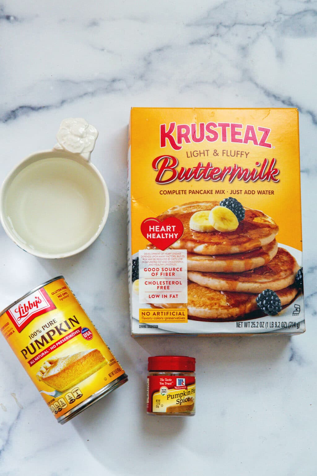 Pumpkin Pancakes with Pancake Mix Recipe - We are not Martha