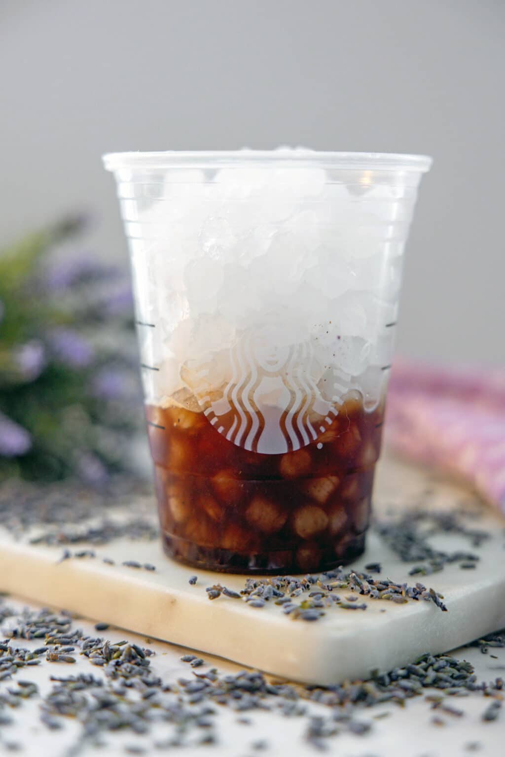 Iced Lavender Oatmilk Latte {Starbucks Copycat Recipe}
