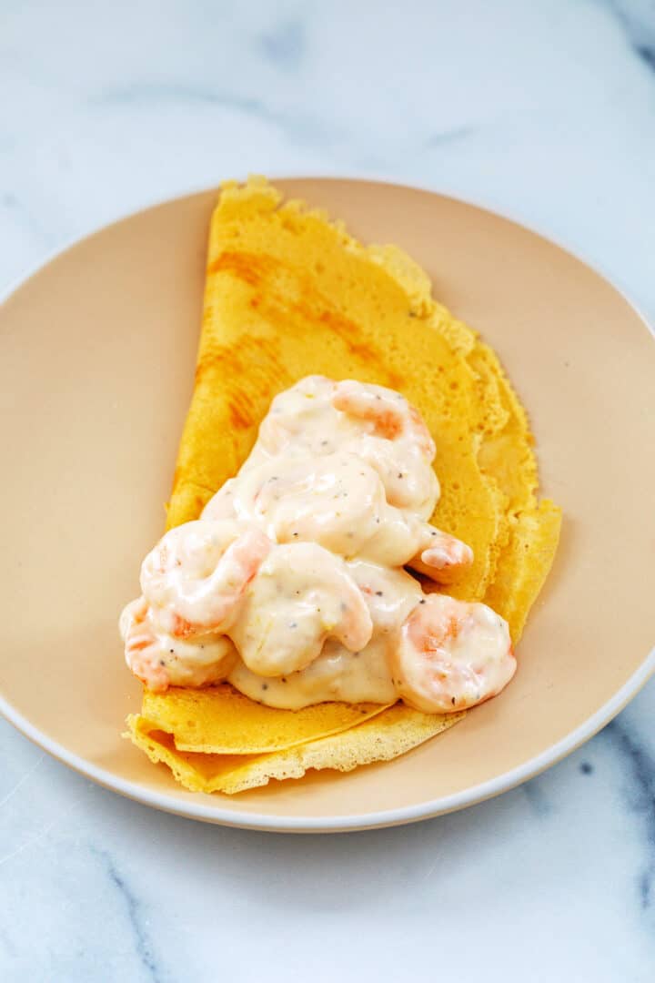 Shrimp Crepes Recipe - We are not Martha