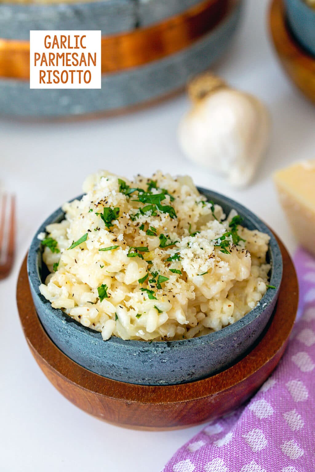Garlic Parmesan Risotto Recipe - We are not Martha
