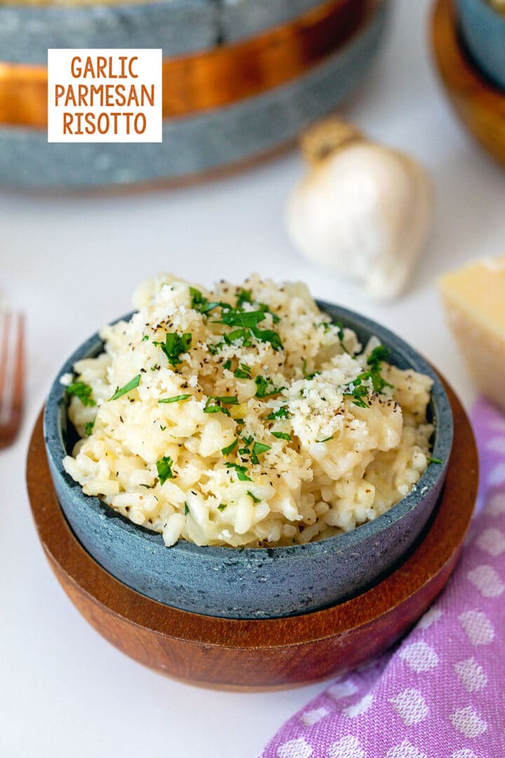 Garlic Parmesan Risotto Recipe - We are not Martha