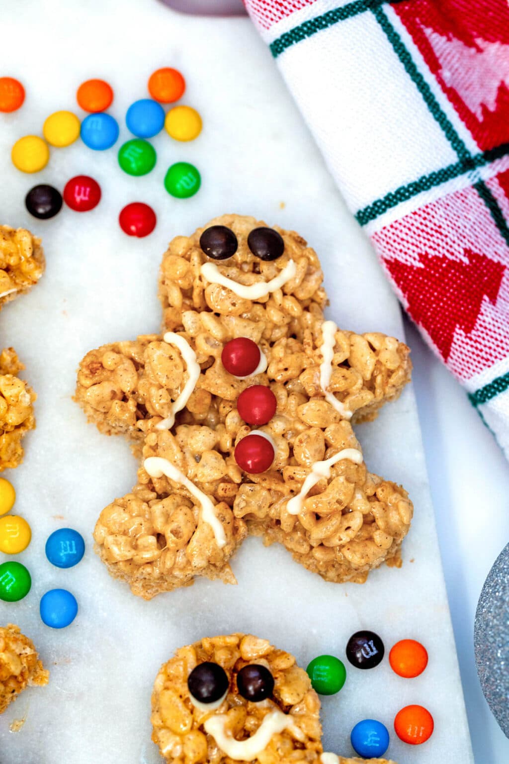 Gingerbread Rice Krispies Treats Recipe - We are not Martha