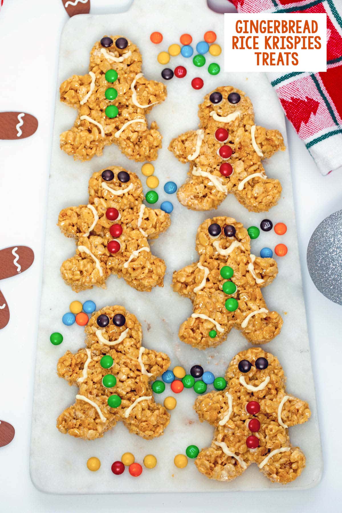 Gingerbread Rice Krispies Treats Recipe - We are not Martha