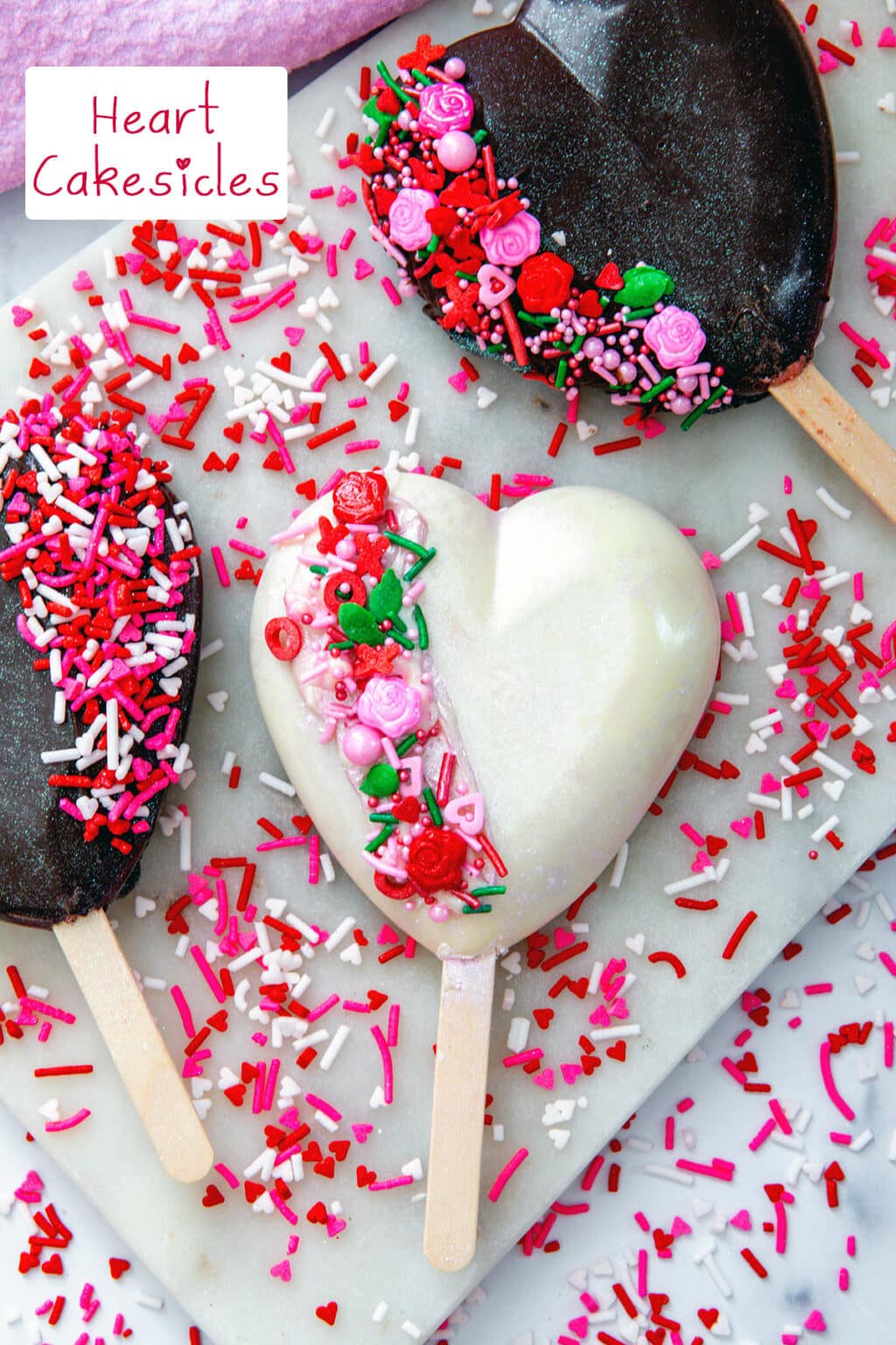 Heart Cakesicles Recipe - We are not Martha