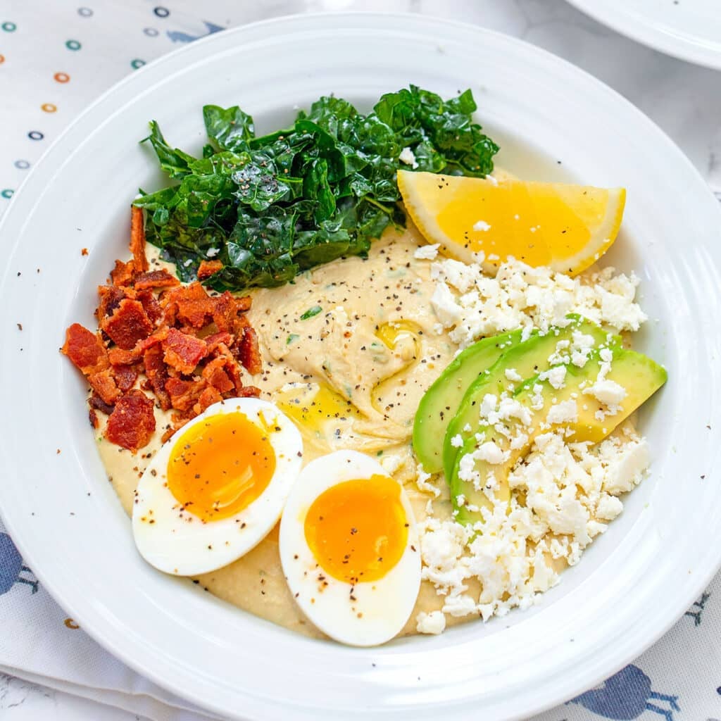 Hummus Breakfast Bowls Recipe - We are not Martha