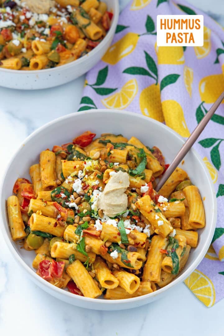 Hummus Pasta Recipe - We are not Martha