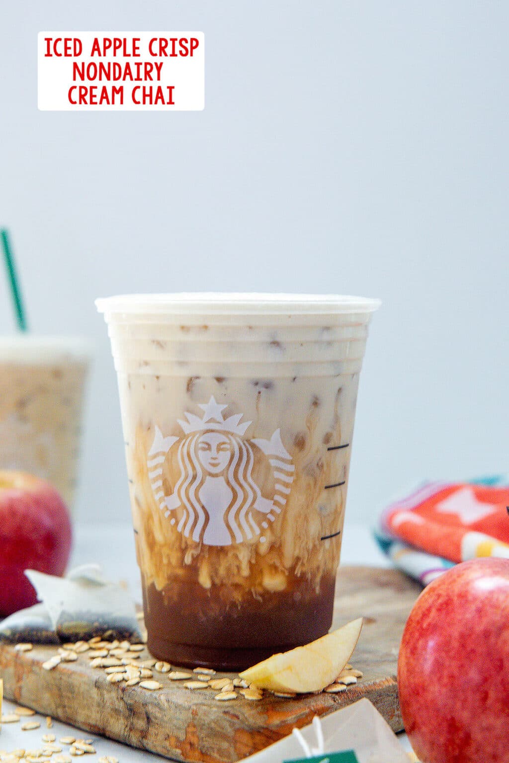 Iced Apple Crisp Nondairy Cream Chai {Starbucks Copycat}