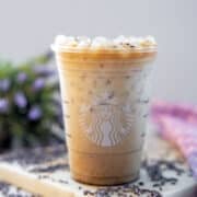 Iced Lavender Oatmilk Latte {Starbucks Copycat Recipe}