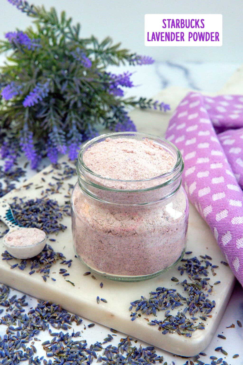 Starbucks Lavender Powder {Copycat Recipe} - We are not Martha