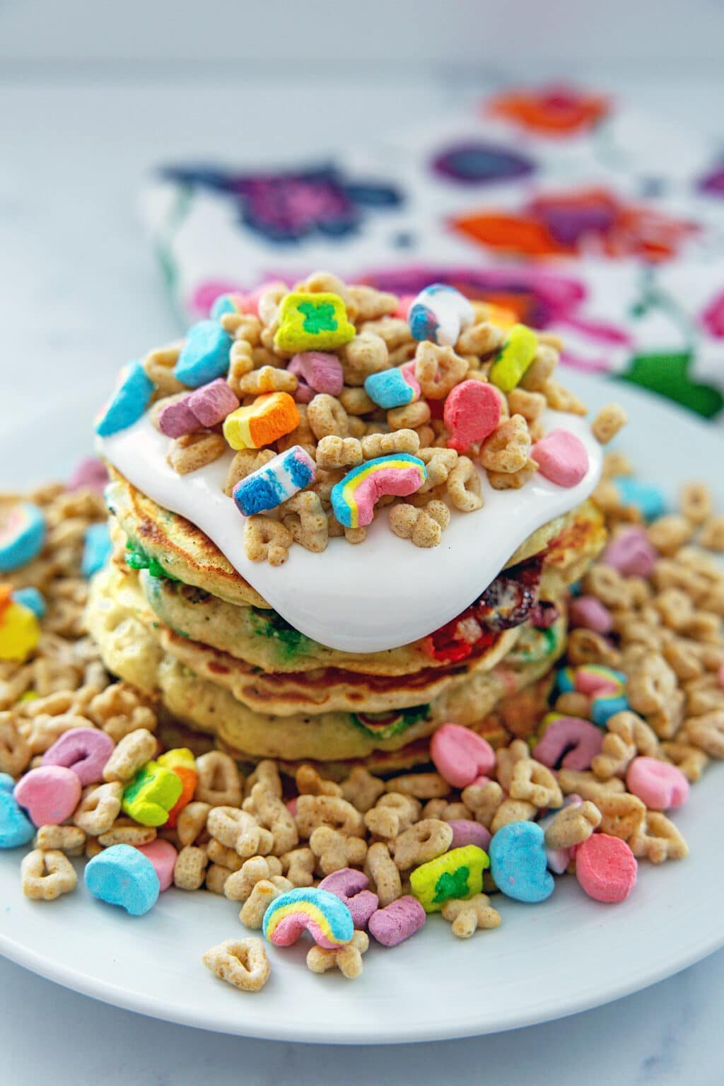 Lucky Charms Pancakes Recipe - We are not Martha