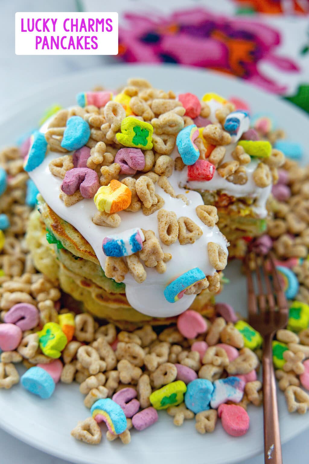 Lucky Charms Pancakes Recipe - We are not Martha