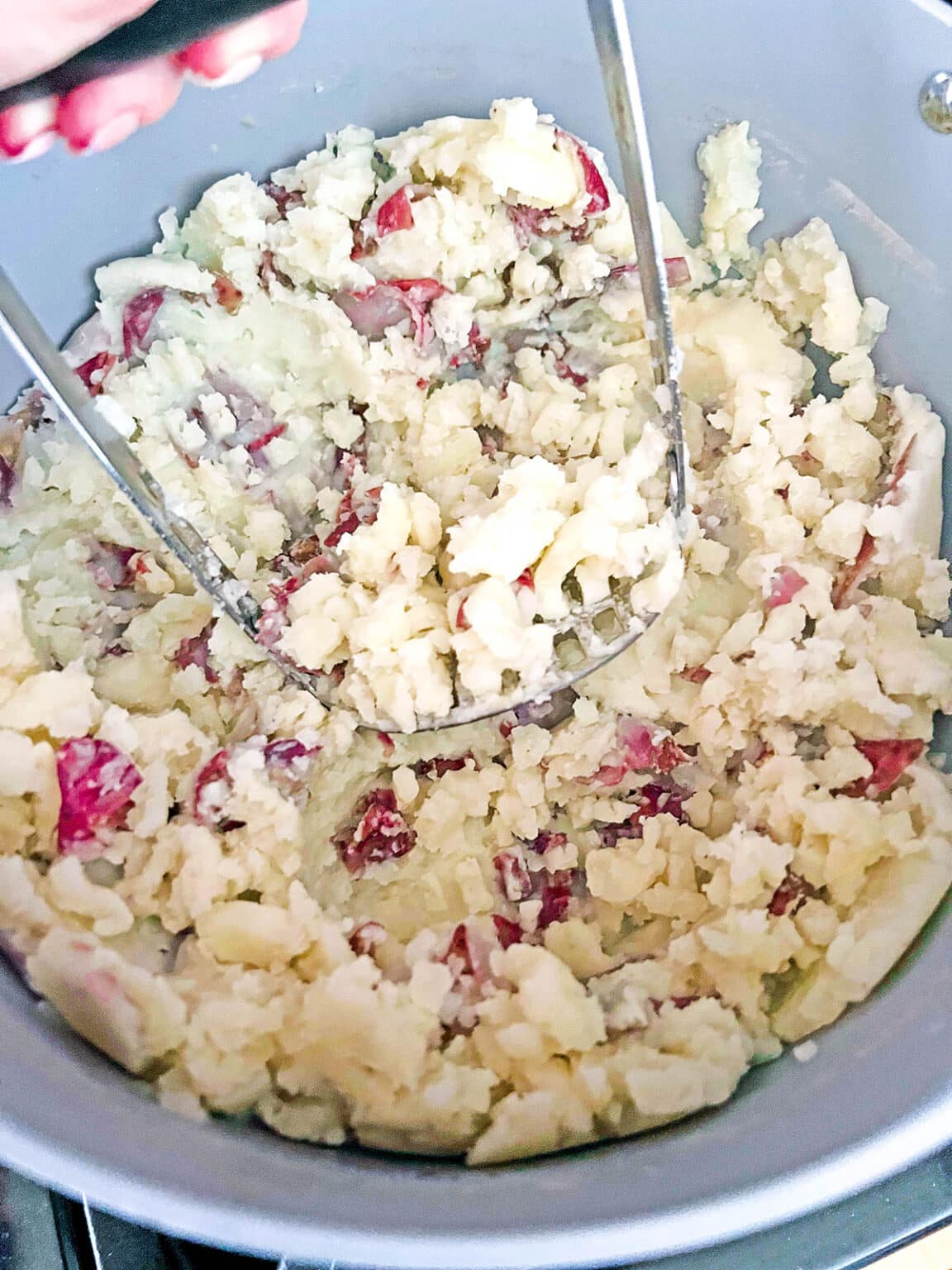 Red Skin Mashed Potatoes Recipe - We are not Martha