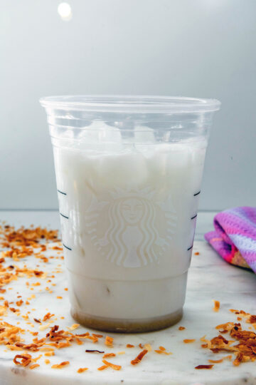 Iced Ube Coconut Macchiato {Starbucks Copycat}