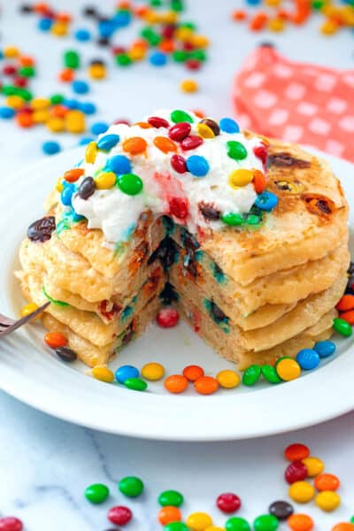M&M Pancakes Recipe - We are not Martha