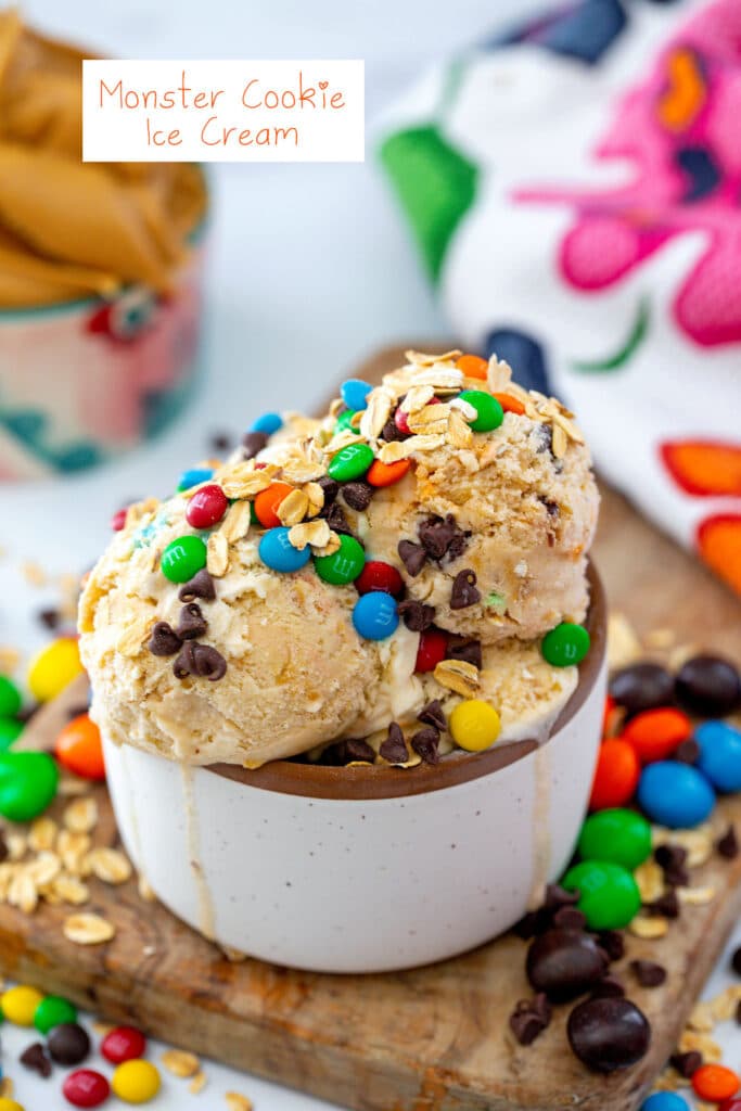 Monster Cookie Ice Cream Recipe - We are not Martha