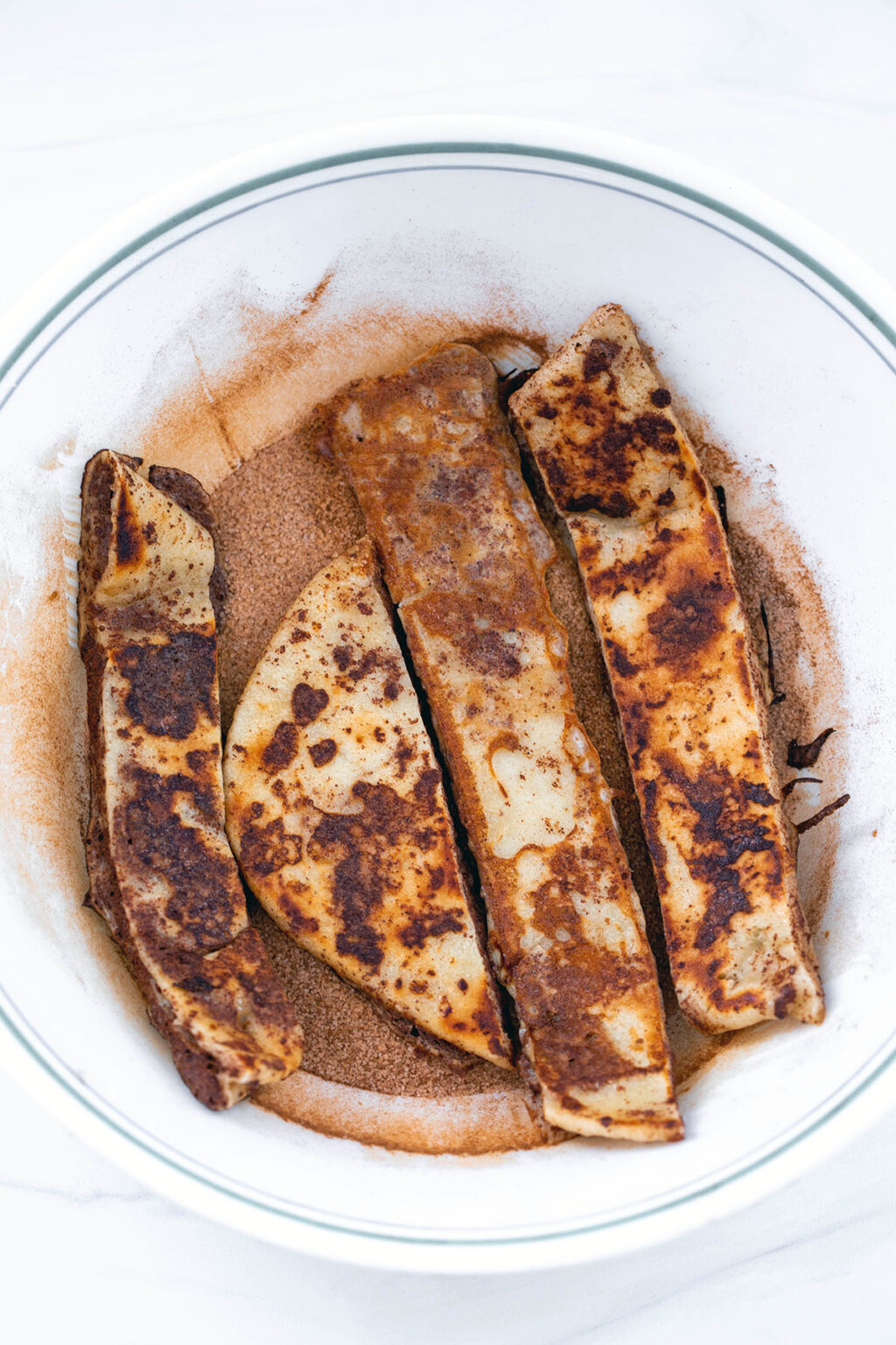 Cinnamon Sugar Naan French Toast Sticks | We are not Martha