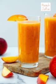 Peach Juice Recipe - We are not Martha