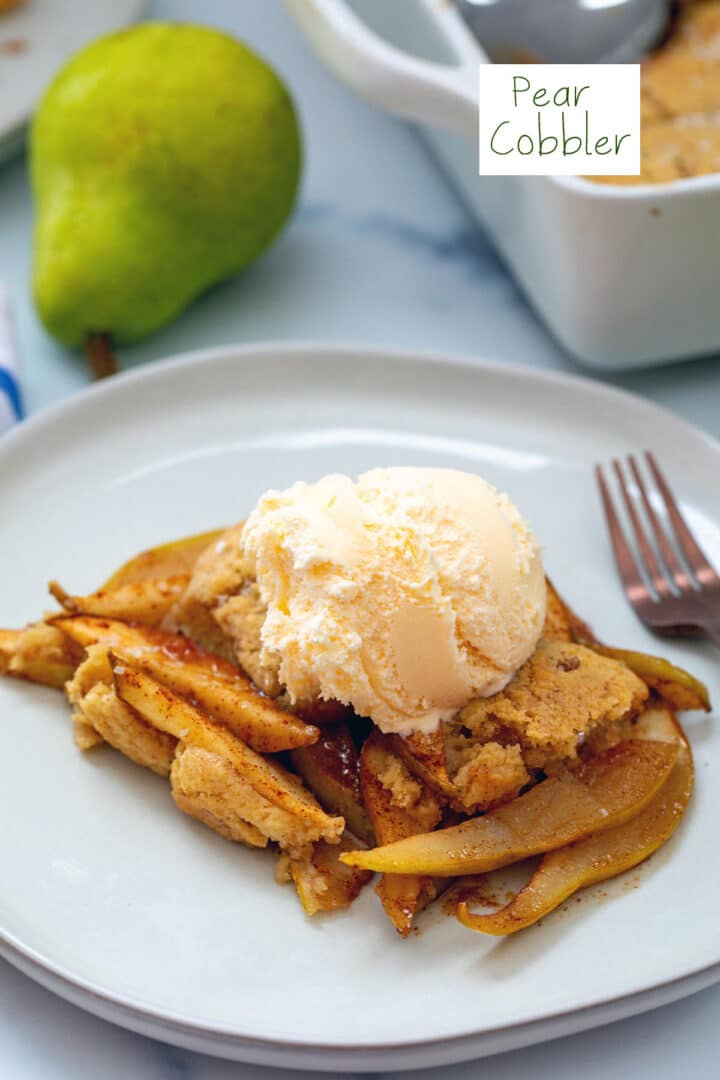 Pear Cobbler Recipe - We are not Martha