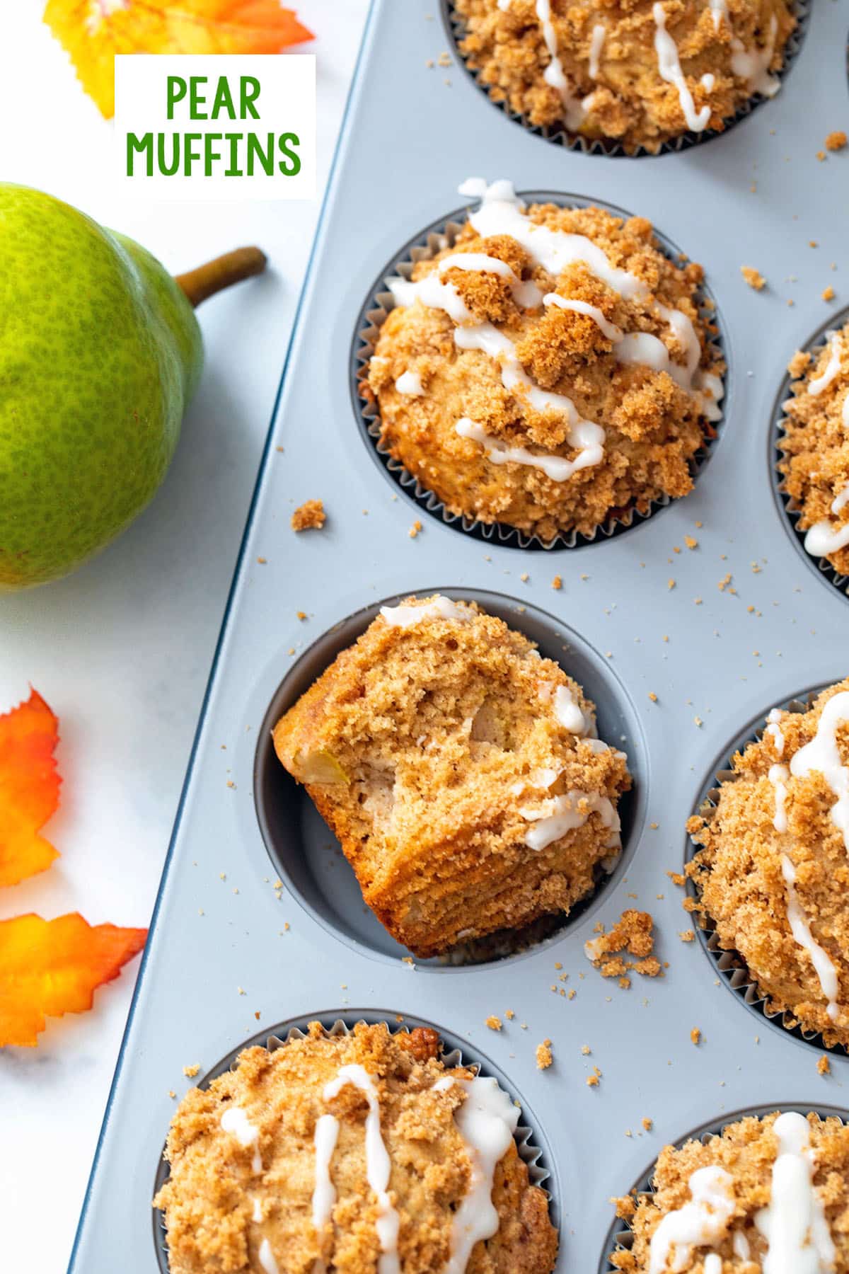 Pear Muffins Recipe - We are not Martha