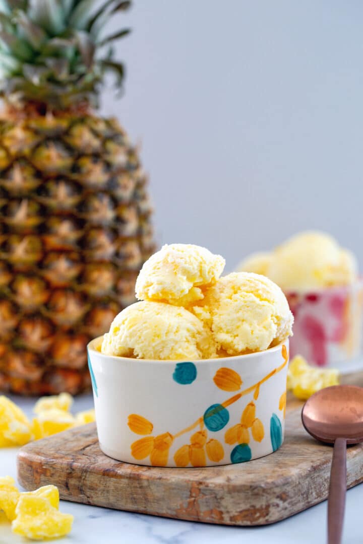 Pineapple Ice Cream Recipe - We are not Martha