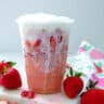 Pink Drink with Cold Foam {Starbucks Copycat} - We are not Martha