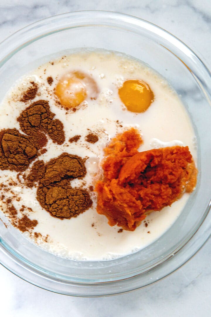 Pumpkin Pancakes with Pancake Mix Recipe - We are not Martha