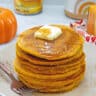 Pumpkin Pancakes with Pancake Mix Recipe - We are not Martha