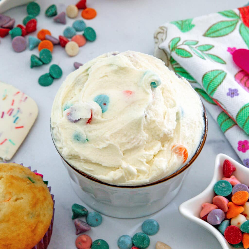 Rainbow Chip Frosting Recipe - We are not Martha