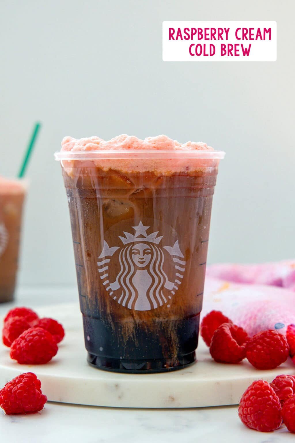 Raspberry Cream Cold Brew {Starbucks Copycat}