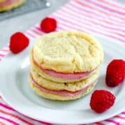 Raspberry Cream Sandwich Cookies Recipe - We are not Martha