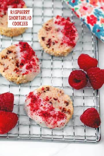 Raspberry Shortbread Cookies Recipe - We are not Martha