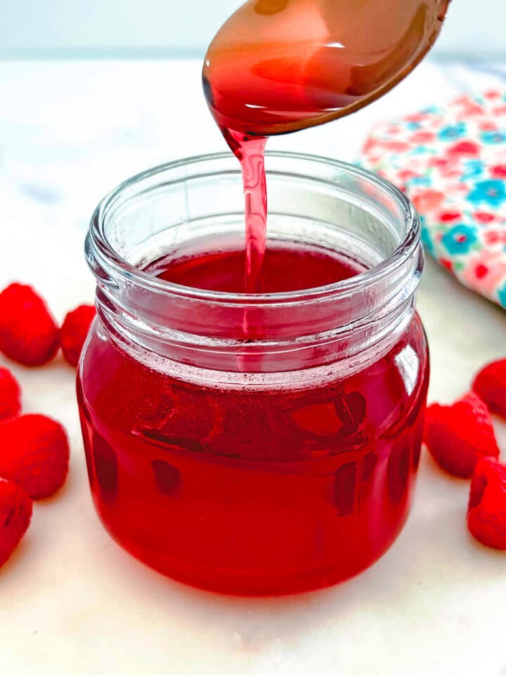 Raspberry Simple Syrup Recipe - We are not Martha
