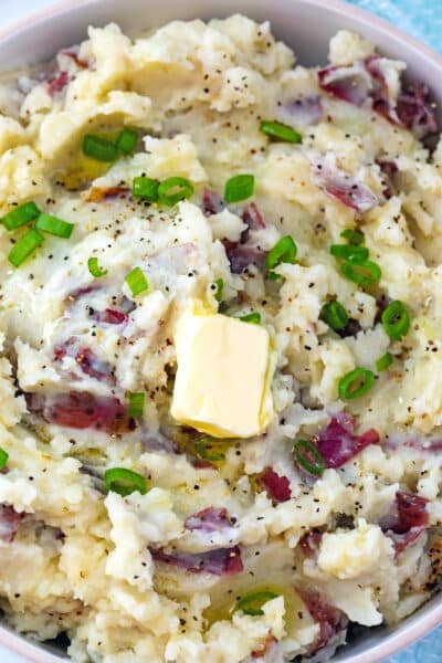 Red Skin Mashed Potatoes Recipe - We are not Martha