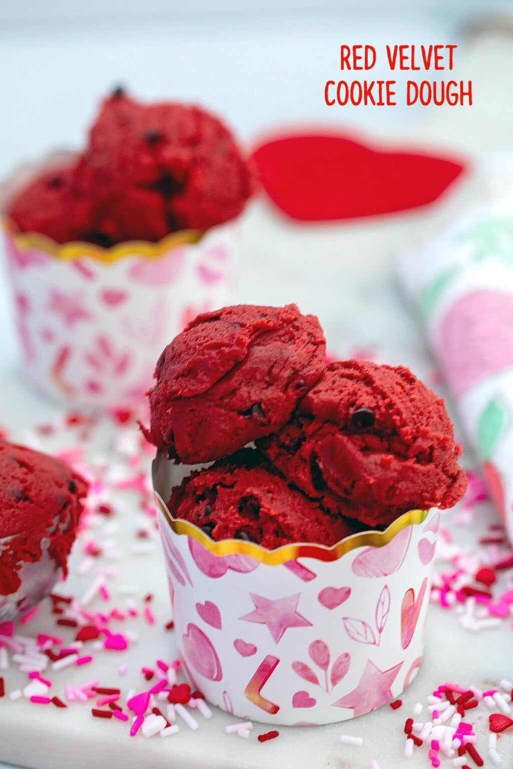 Red Velvet Cookie Dough Recipe - We are not Martha