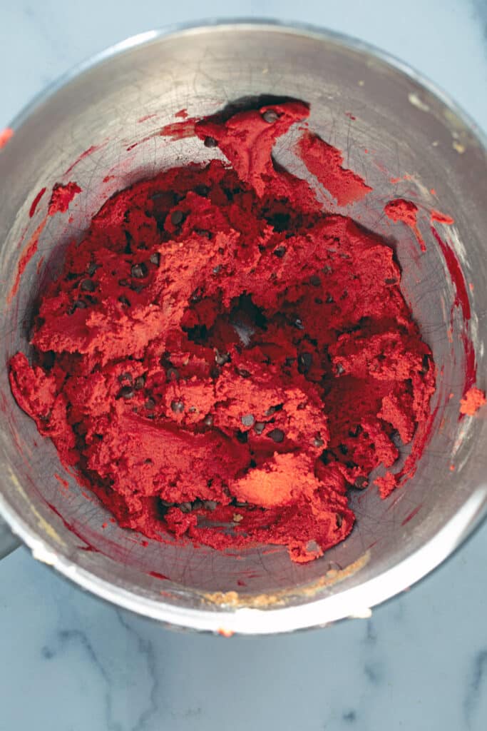 Red Velvet Cookie Dough Recipe - We are not Martha