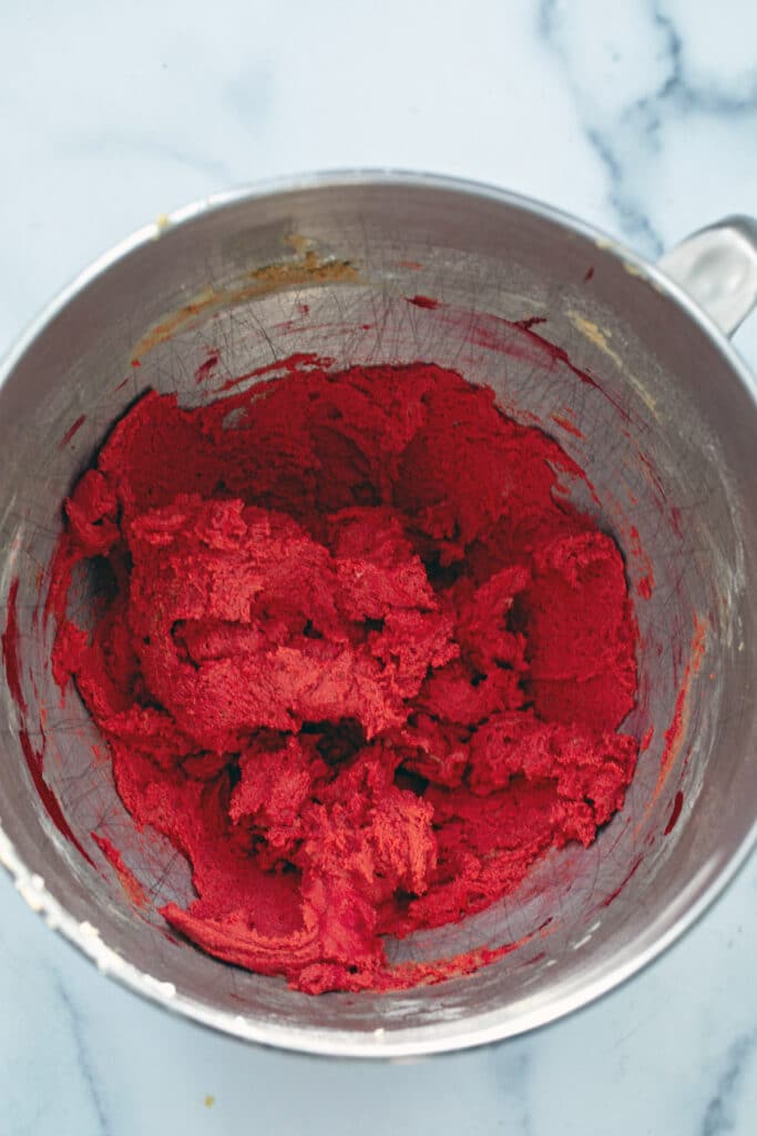 Red Velvet Cookie Dough Recipe - We are not Martha