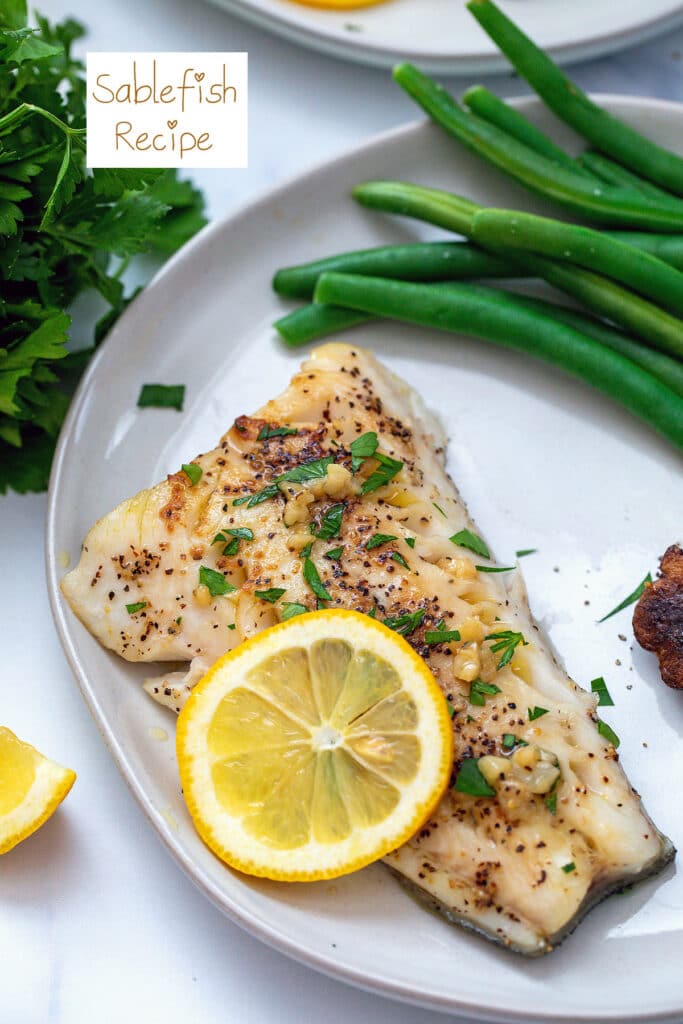 Sablefish Recipe {with Lemon Garlic Butter Sauce} - We are not Martha